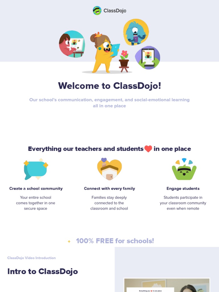 Welcometo Class Dojo | Download Free PDF | Classroom Management | Human ...