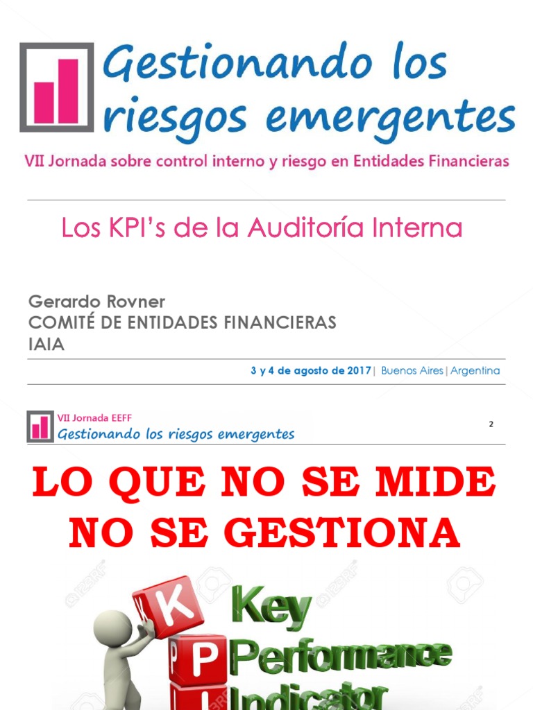 KPIs de Auditoría Interna Gerardo Rovner | PDF | Economias