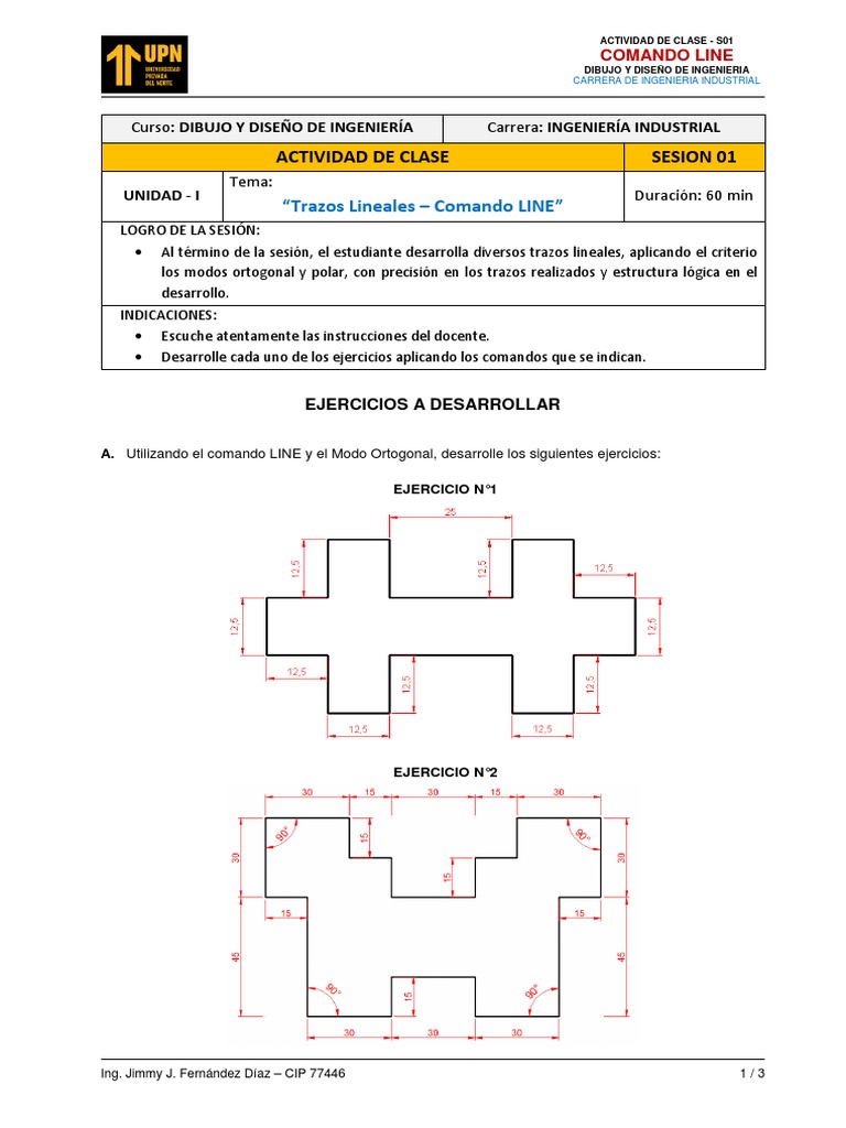 S01 - ACTIVIDAD DE CLASE (Lab CAD) | PDF | Ingeniería | Ciencias fisicas
