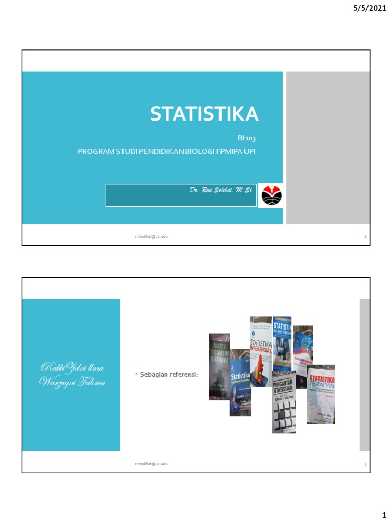 Uji Statistik Non Parametrik dalam Biologi | PDF