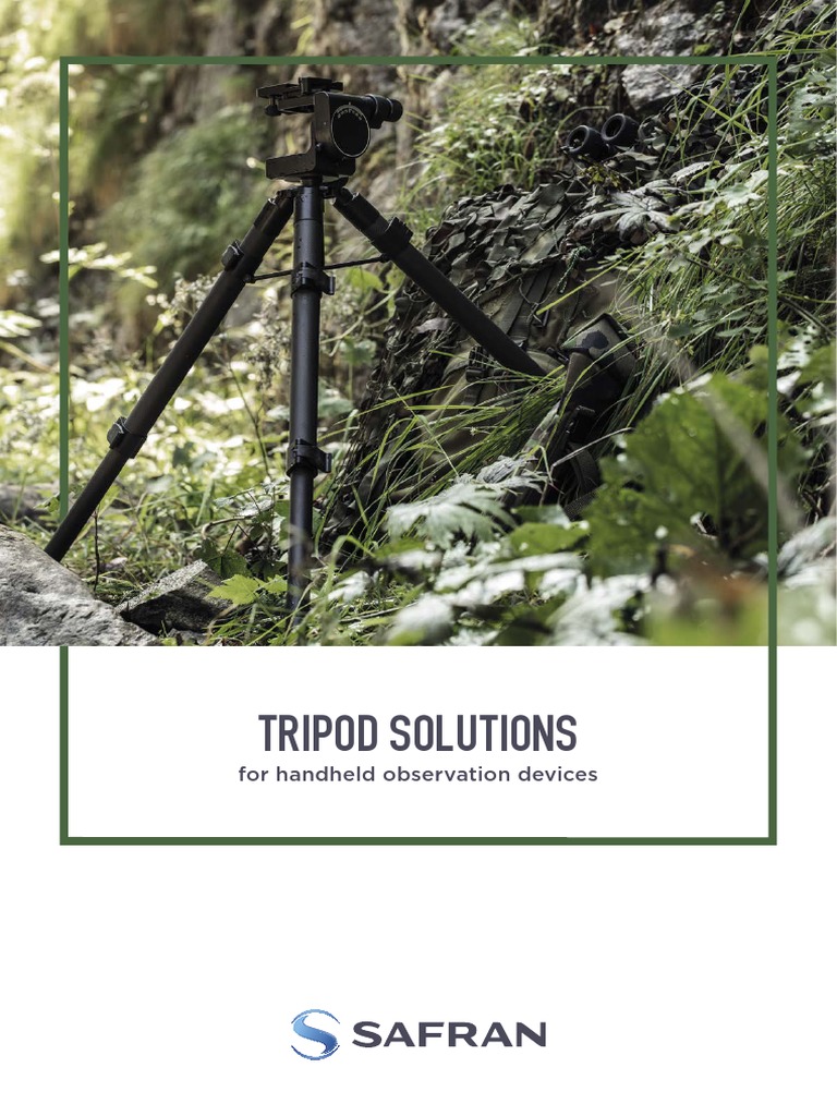 Safran-Vectronix Brochure HH-Tripods 2021-06 US-En Web | PDF | Tripod (Photography) | Equipment
