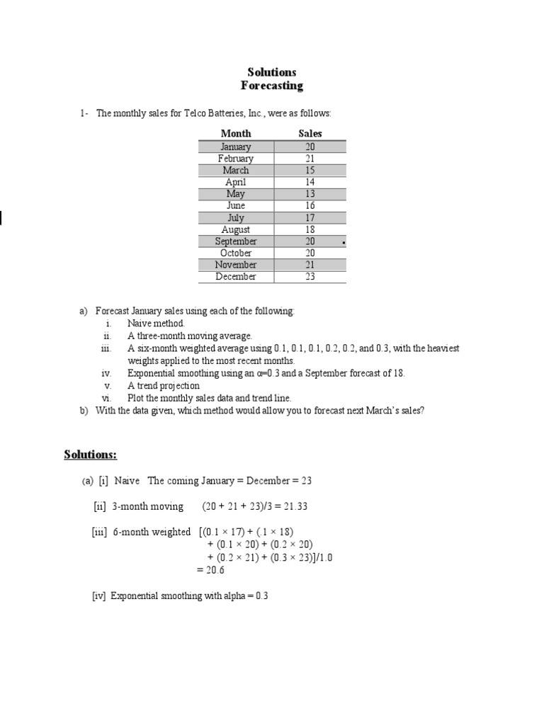 Practical Questions-Week 2 With Solution | PDF | Forecasting | Moving ...