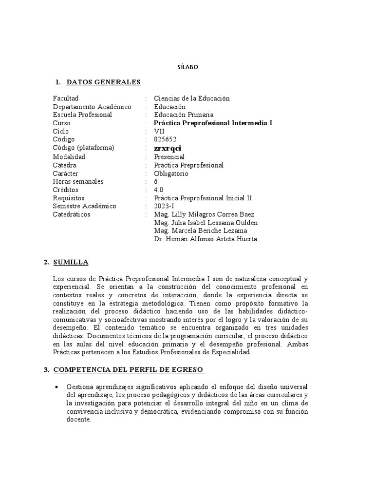 Práctica Preprofesional Intermedia I Pdf Evaluación Enseñando