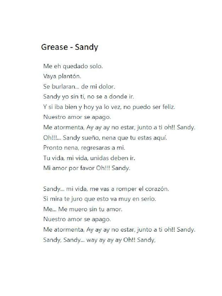 Sandy | PDF