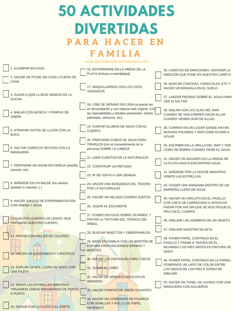 50 Actividades Divertidas en Familia | PDF