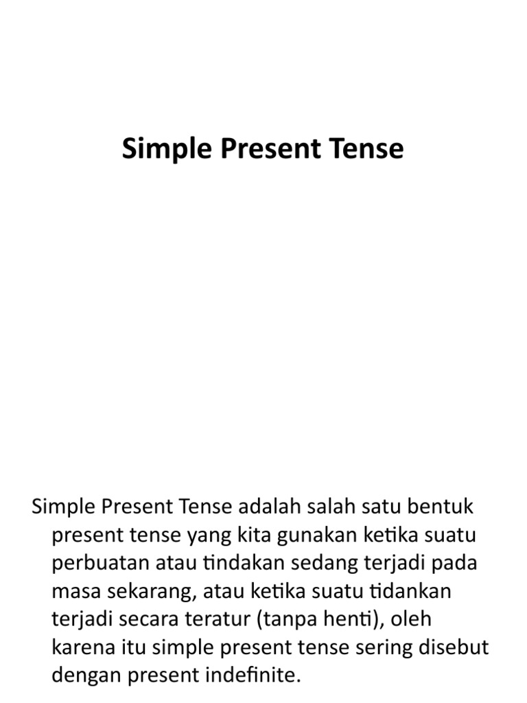 Chapter 1 Simple Present Verbal Dan Nominal | PDF | Seni & Disiplin Bahasa | Kajian Bahasa Asing