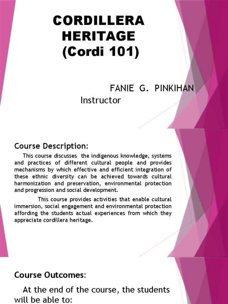Cordi 101 Introduction | PDF | Biodiversity | Traditional Knowledge