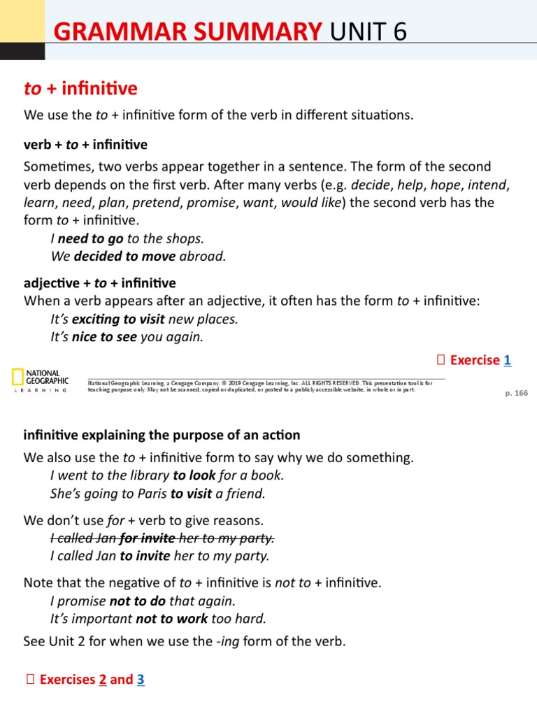 Life - 2e - BrE - Pre-Inter - SB - U06 - Grammar Summary | PDF | Linguistics