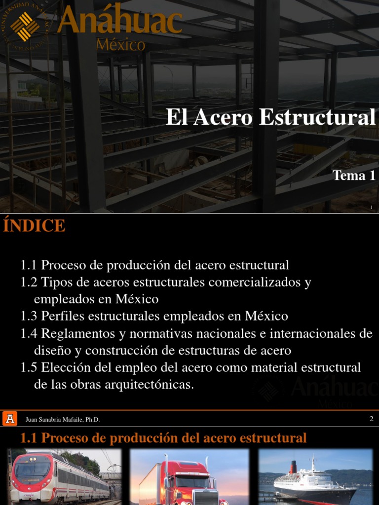 Tema 1 - El Acero Estructural | PDF | Acero | Acero estructural