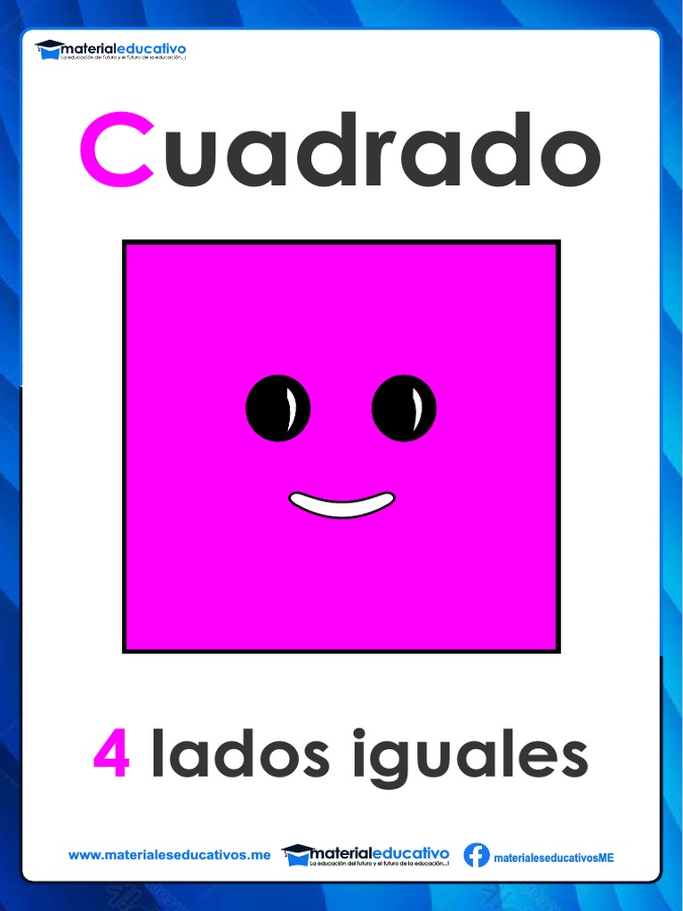 01 Láminas de Las Figuras Geométricas Cuadrado | PDF | Ciencias sociales