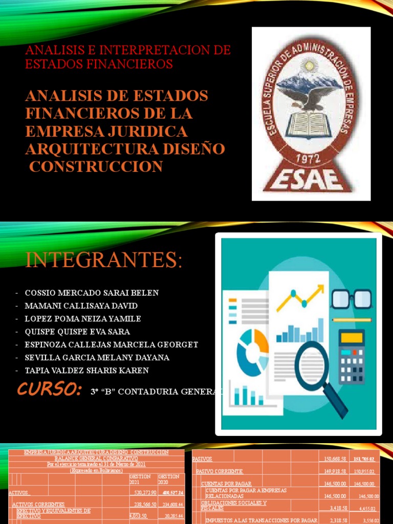 Analisis e Interpretacion de La Constructora | PDF | Contabilidad | Deuda