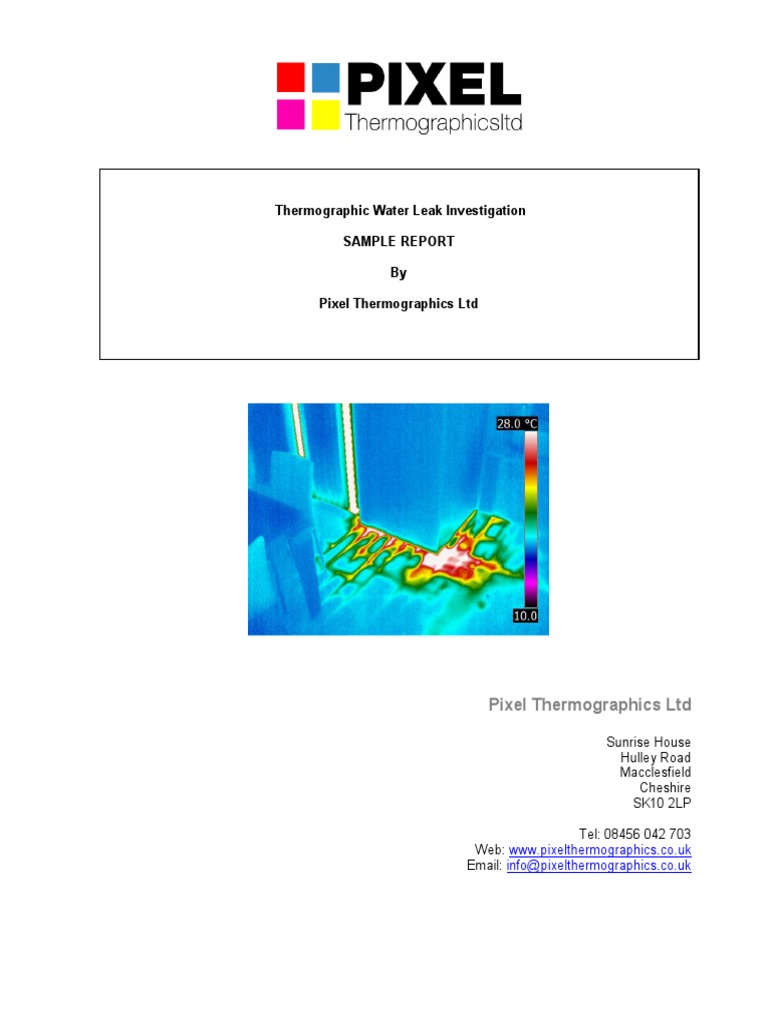 Thermographic Water Leak Investigation Report | PDF | Thermography ...