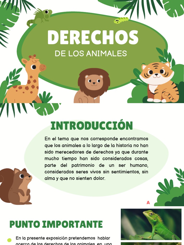 Derecho de Los Animales - Presentacion para Exponer | PDF | Derechos ...