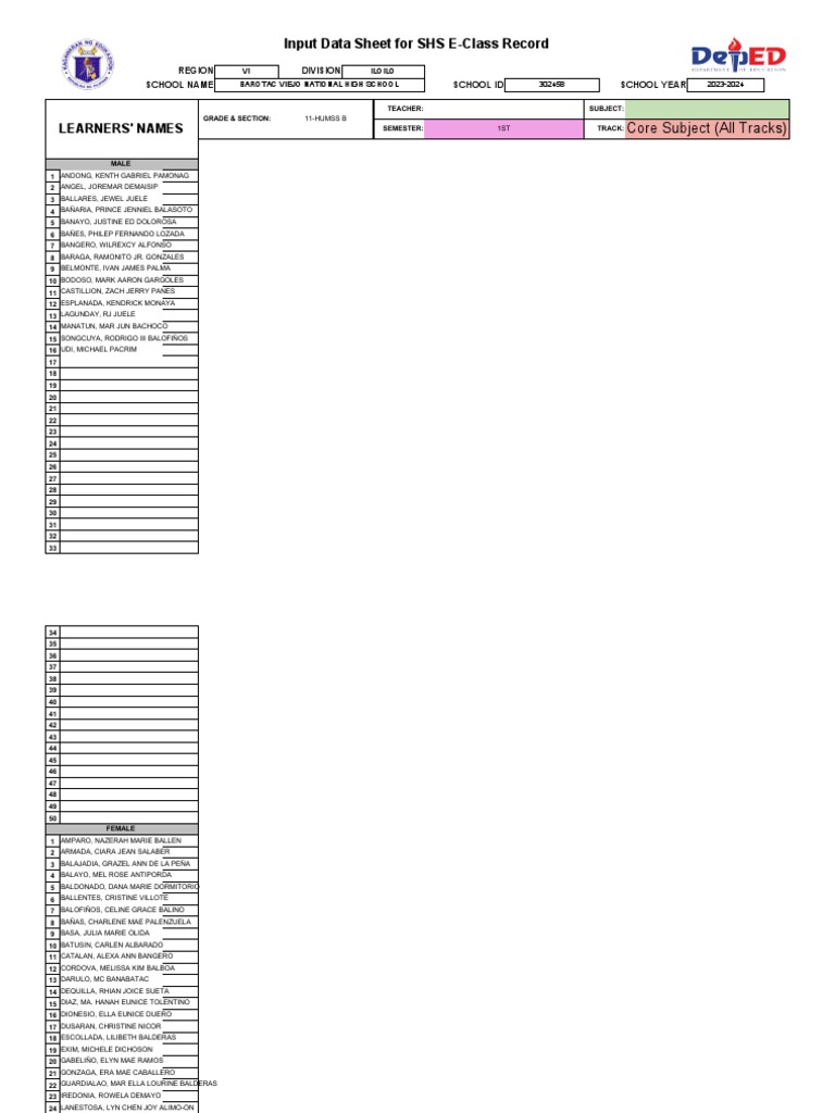 Eclass - 11 Humss B 23-24 | PDF