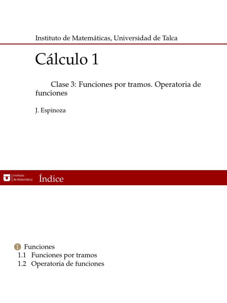 Funciones Por Tramos Utal | PDF | Lógica | Funciones y mapeos