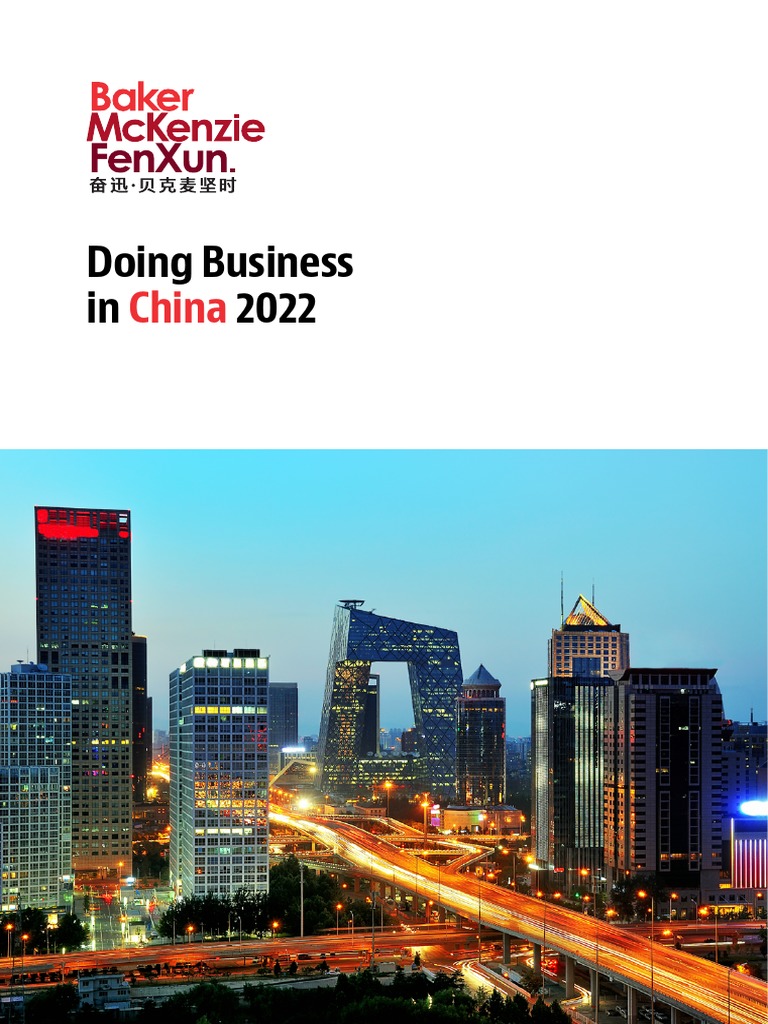 Doing Business in China 2022 Guide | PDF | Joint Venture | Partnership