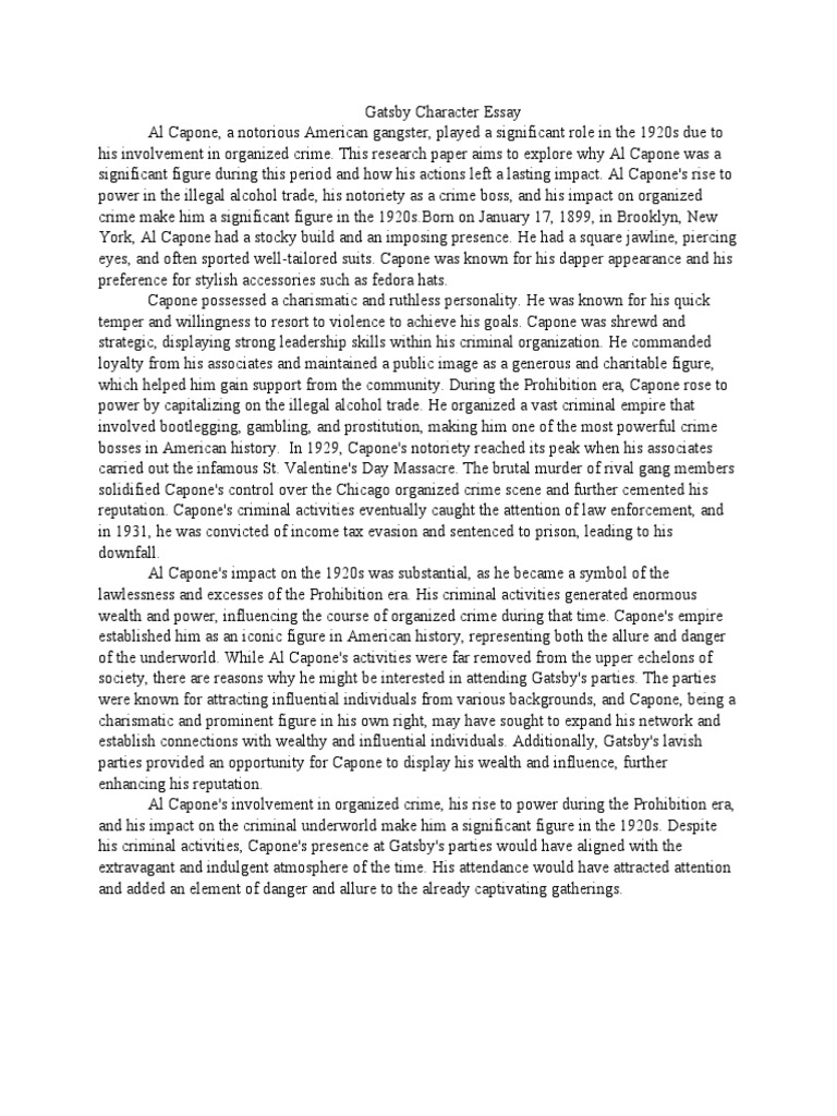 Document | PDF | Al Capone | Organized Crime