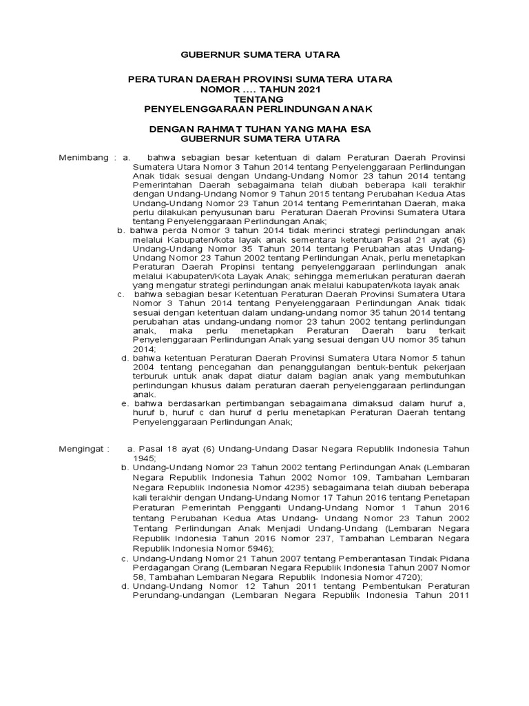 Draf Perda Ppa | PDF