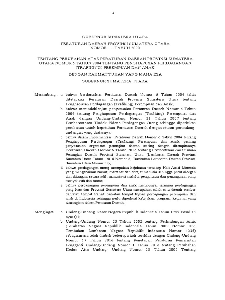 Draf Perda Tppo | PDF