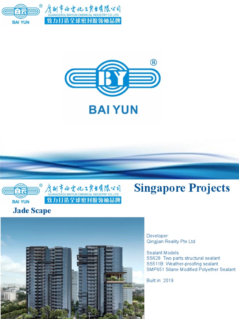 BAI YUN Sealant Projects in Singapore-2023 | PDF | Materials | Silicon