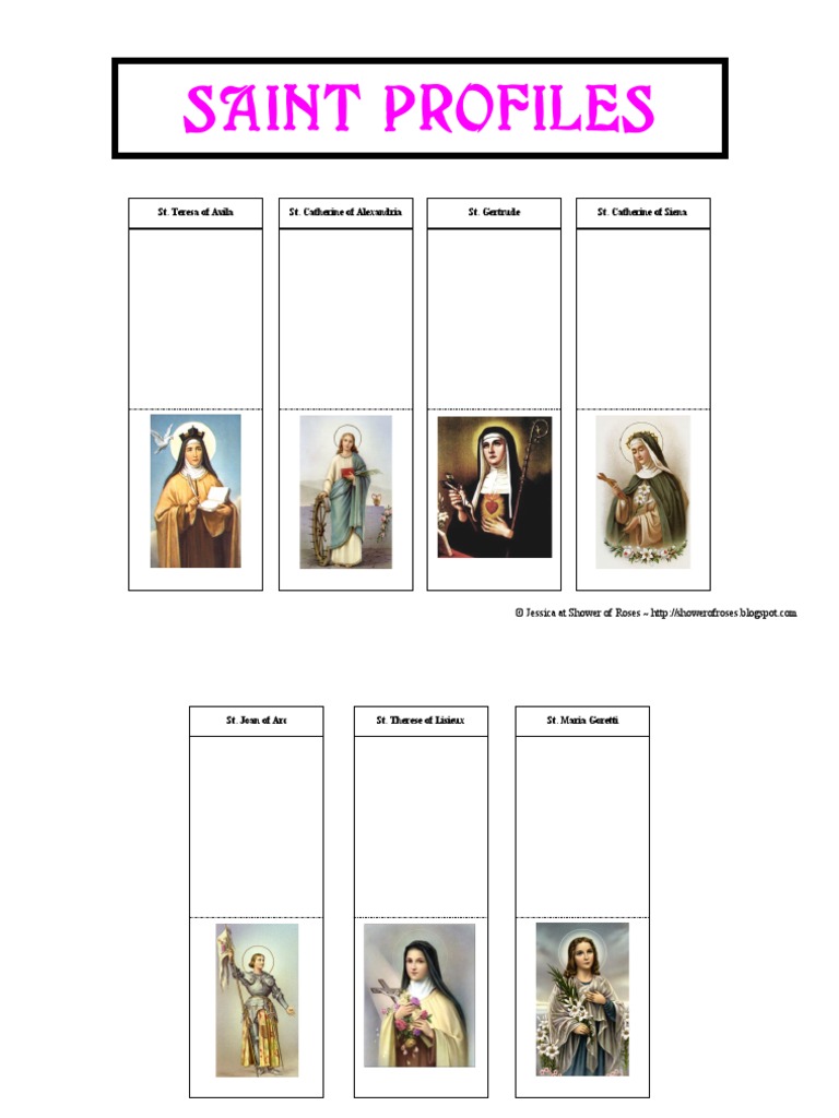 Saint Profiles Matchbooks | PDF