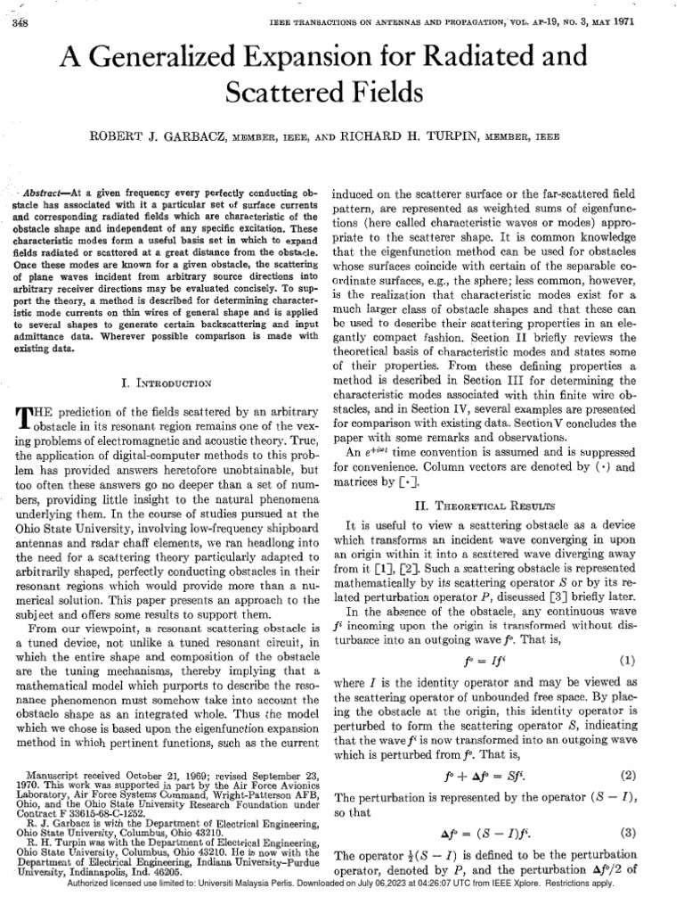 1971 A - Generalized - Expansion - For - Radiated - and - Scattered ...