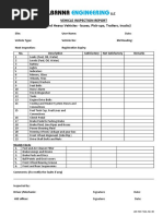 Heavy Vehicle Checklist - 1 | PDF