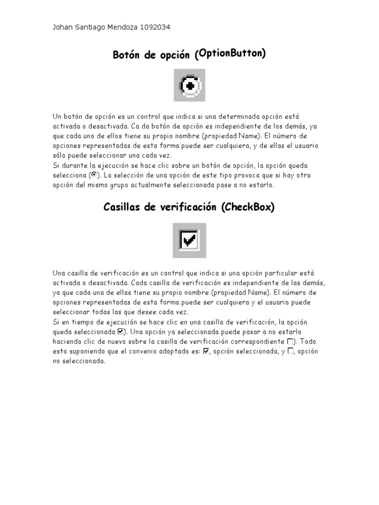 Controles Basicos de Visual Basic | PDF | Informática