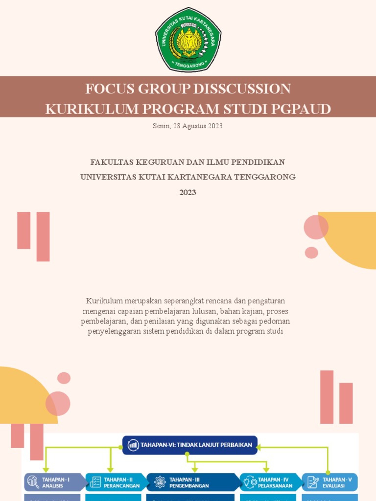 Materi FGD Kurikulum PGPAUD - 1 | PDF | Karier & Perkembangan | Seni