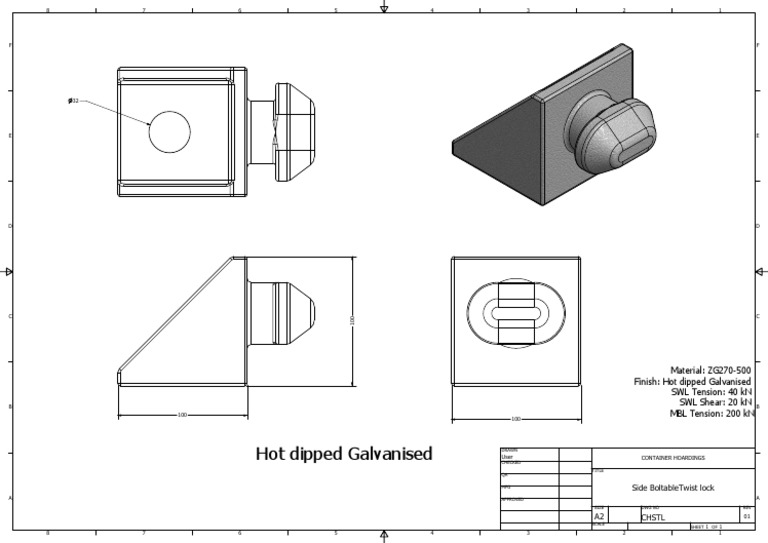Side Boltable Twist Lock CHSTL | PDF