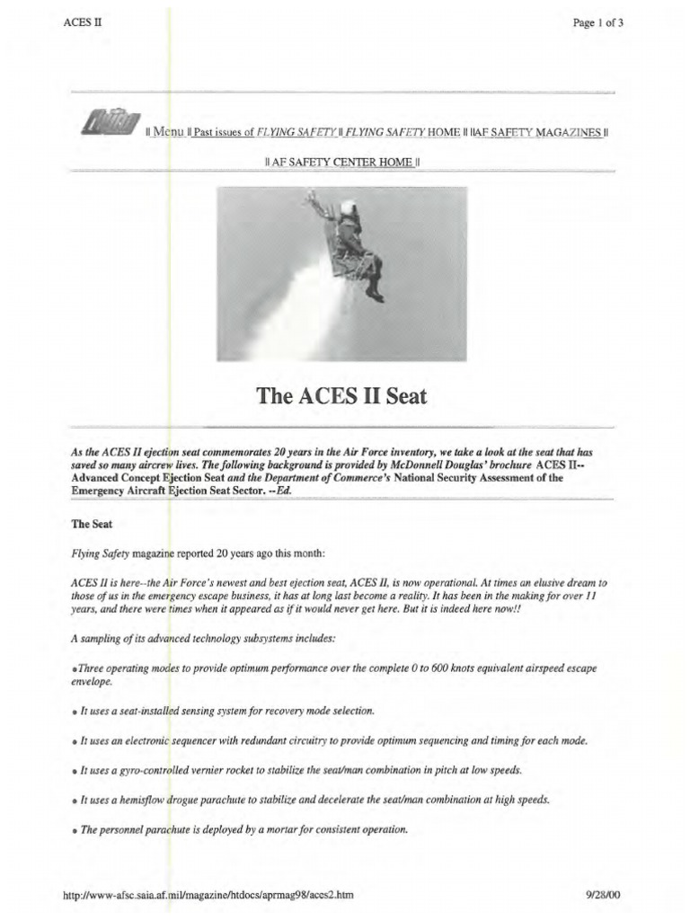 The Aces II Seat | PDF