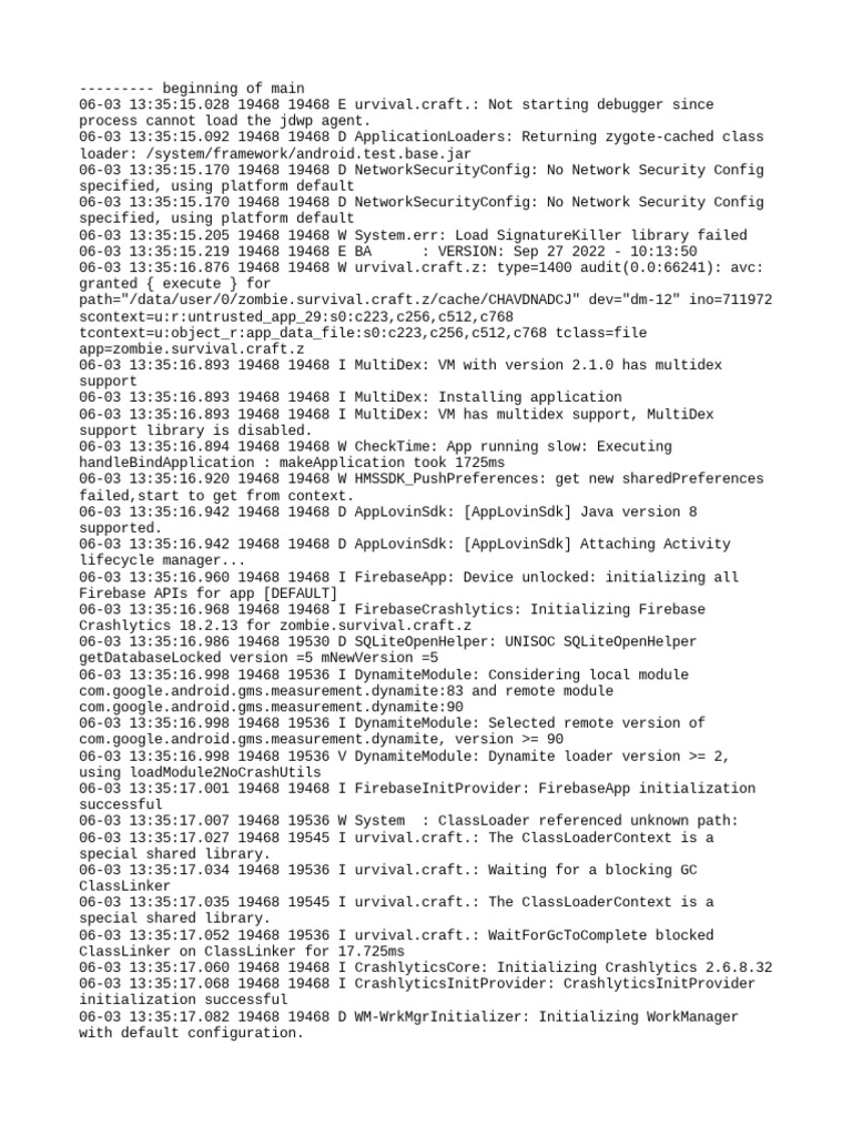 Android App Initialization Log | PDF | Library (Computing) | String ...