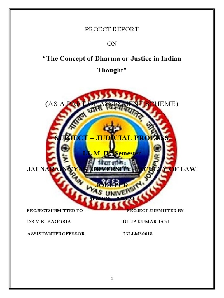 Dharma and Justice in Indian Law | PDF | Dharma | Justice