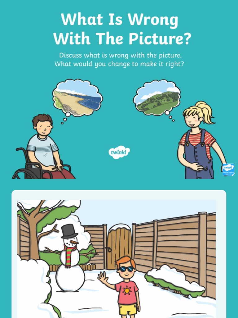 T L 52217 What Is Wrong With The Picture Powerpoint | PDF