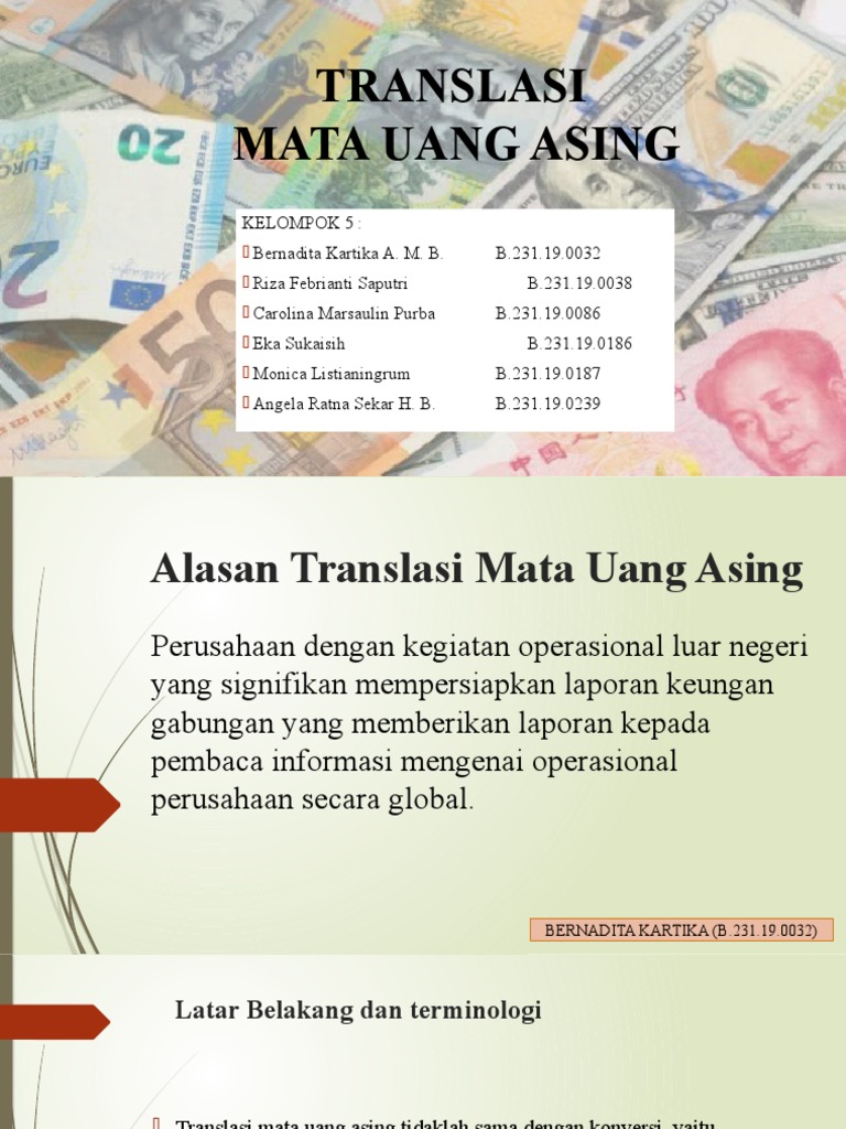 Kelompok 5 - Translasi Mata Uang Asing | PDF