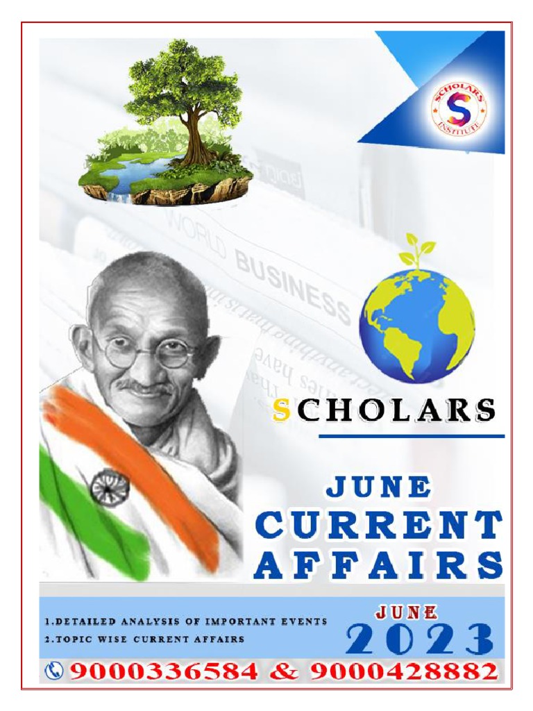 Monthly Current Affairs - June | PDF