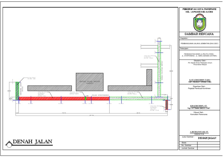 Denah Jalan: Gambar Rencana Gambar Rencana | PDF