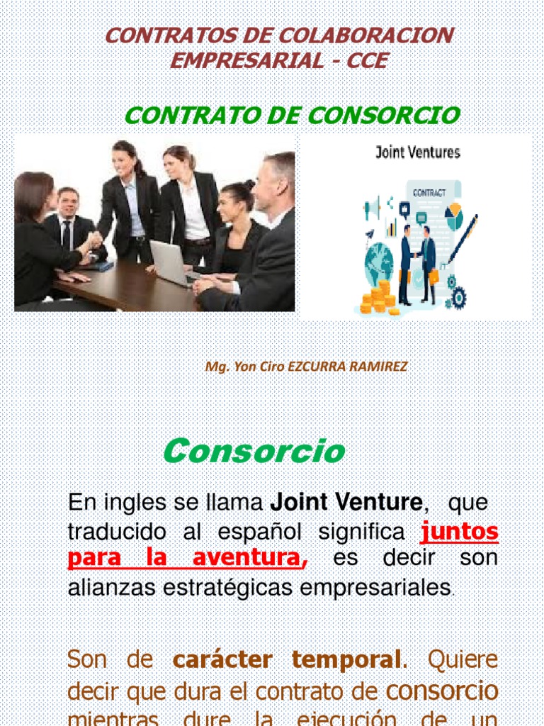 Contrato de Consorcio | PDF | normas internacionales de INFORMACION FINANCIERA | Contabilidad