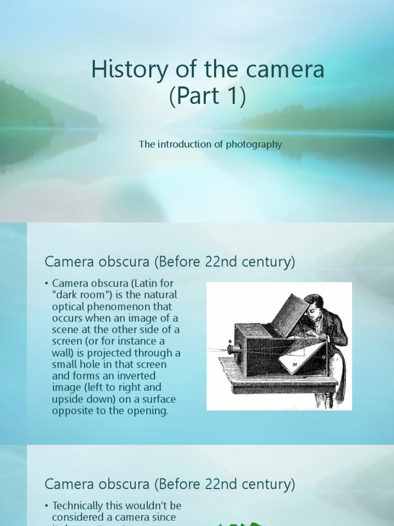History of The Camera English PDF | PDF | Camera | Hobbies