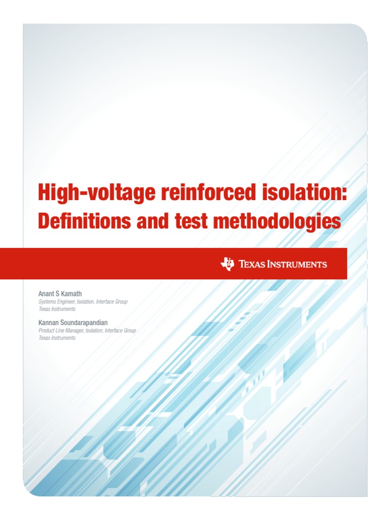 HV Reinforced Insulation Intro | PDF | High Voltage | Insulator ...