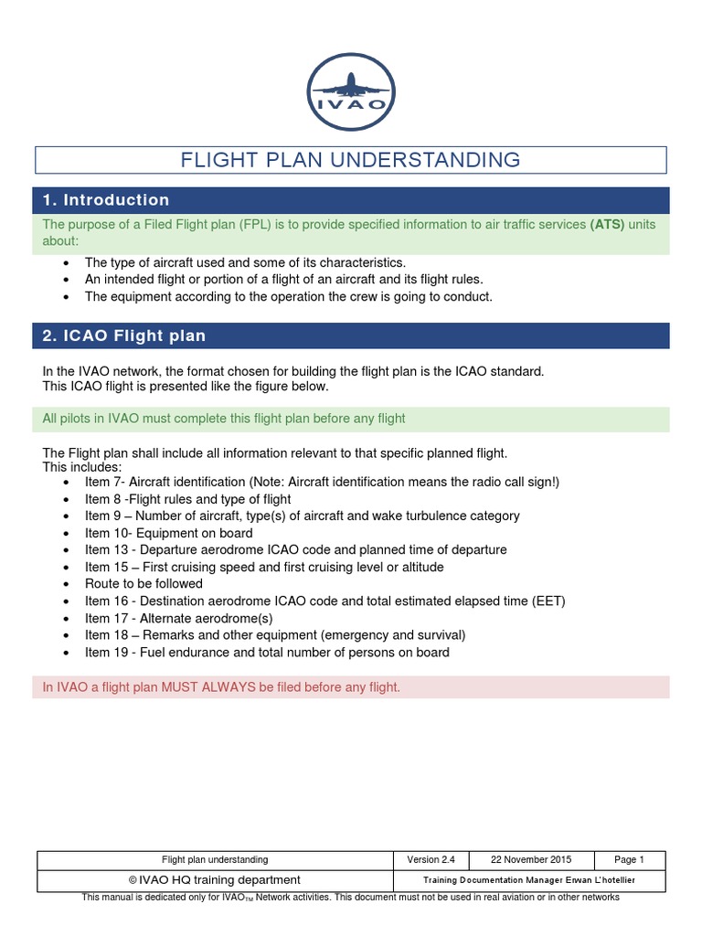 SPP ADC Flightplan Understanding | PDF