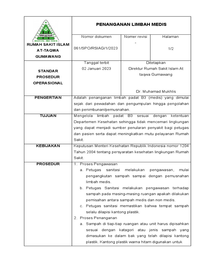 Spo Limbah Padat | PDF | Sains & Matematika