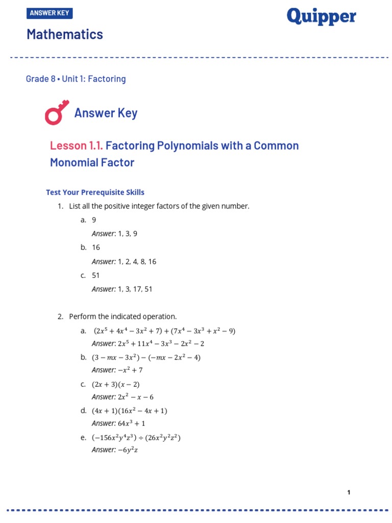 ME Math 8 Q1 0101 AK | PDF