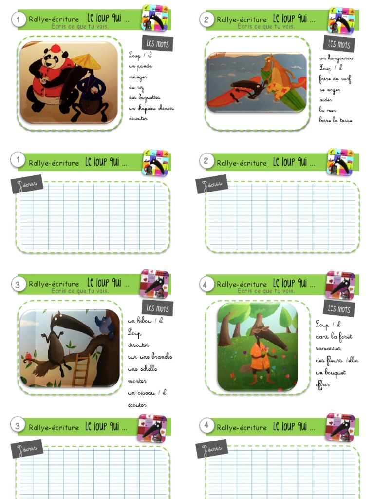Rallye e - Criture Le Loup Qui Entier | PDF