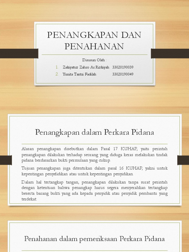 Penangkapan Dan Penahanan Kel. 3 | PDF