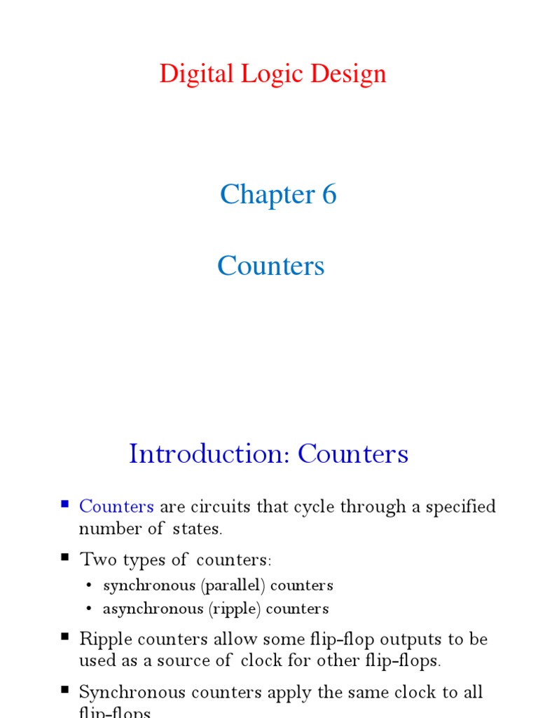 6 Counters | PDF | Electricity | Computer Science