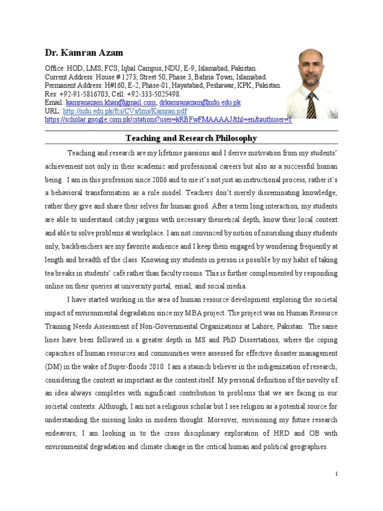 Ndu CV Kamran Lms | PDF