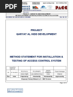 Method Statement - Installation CCTV | PDF | Technology & Engineering ...