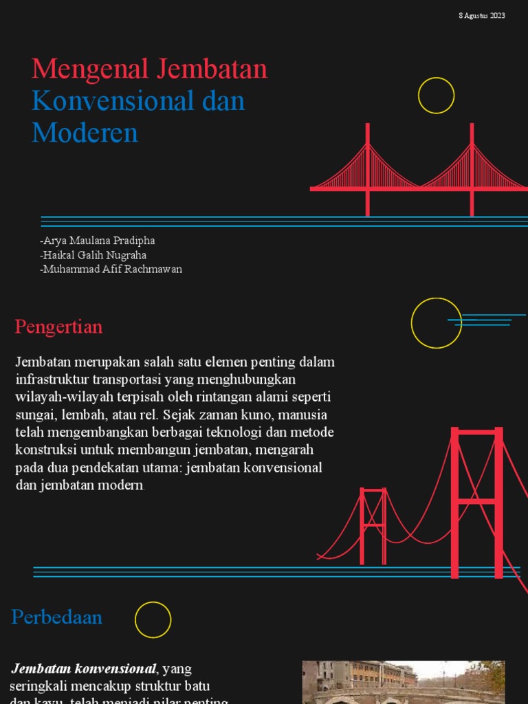 Jembatan: Konvensional vs Modern | PDF | Seni