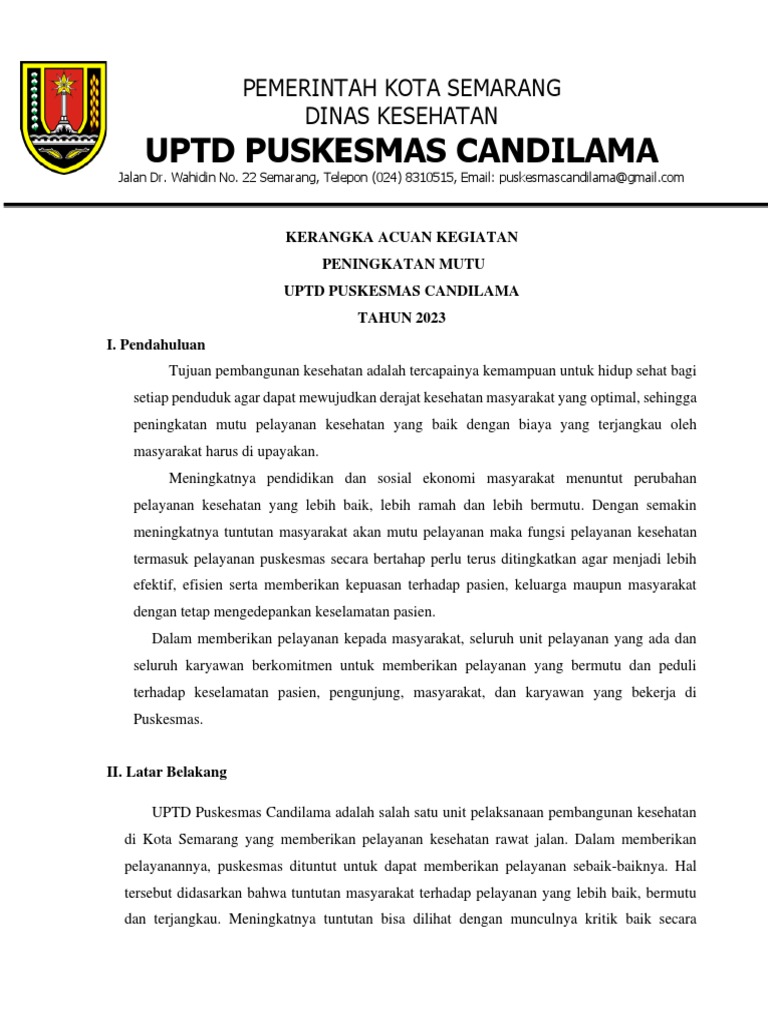 Kak Peningkatan Mutu | PDF